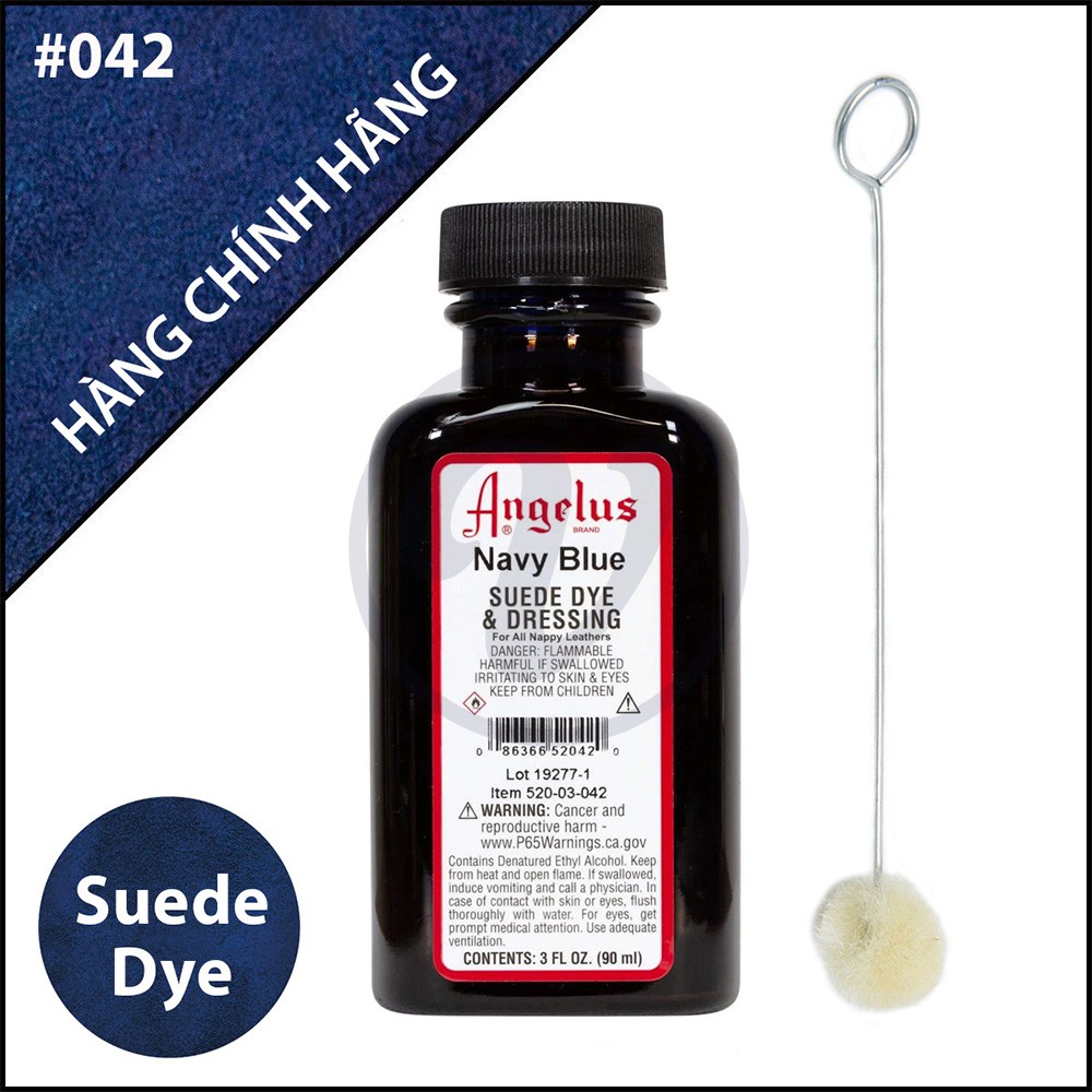 [GENUINE] Navy Blue 042 - ANGELUS Suede Dye premium Suede Dye 90ml (3Oz ...