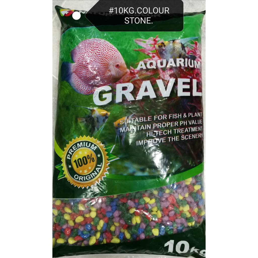 Natural Color Aquarium Gravel Color Stone Pebble 10kg | Shopee Malaysia