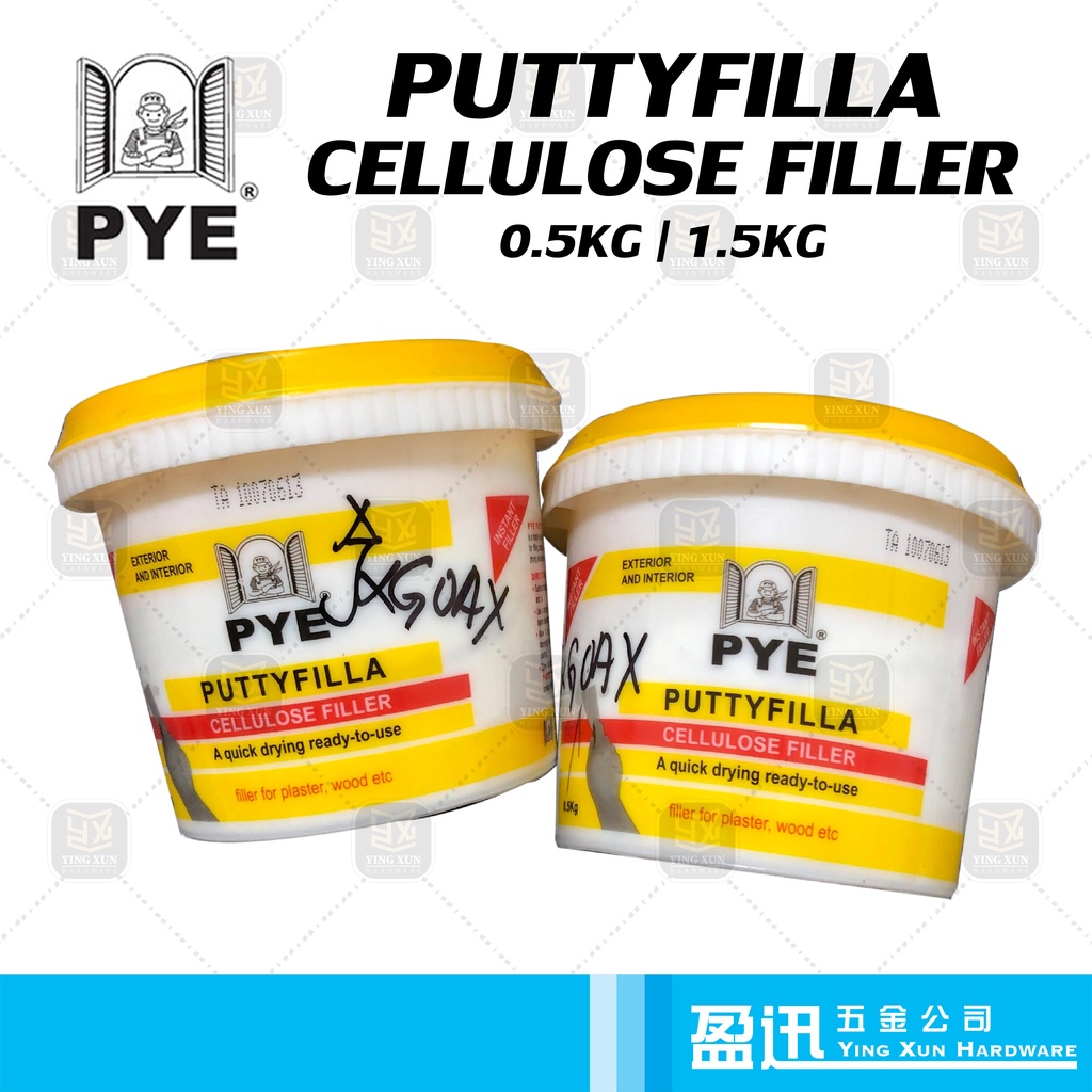 PYE Ready Mixed Acrylic Based Filler PuttyFilla Cellulose Filler White ...