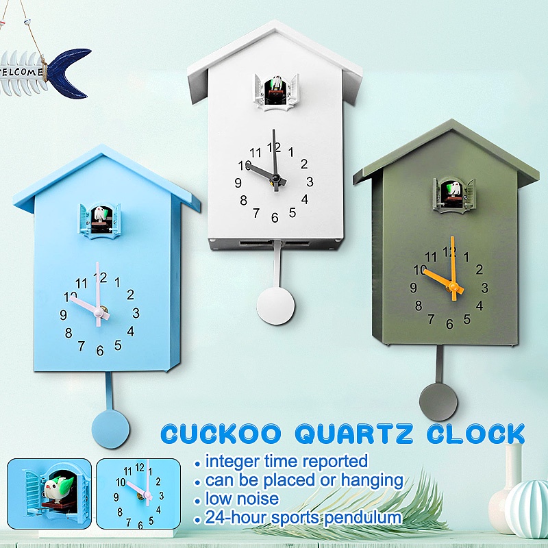 Modern Bird Cuckoo Quartz Wall Clock Home Living Room Horologe Clocks ...