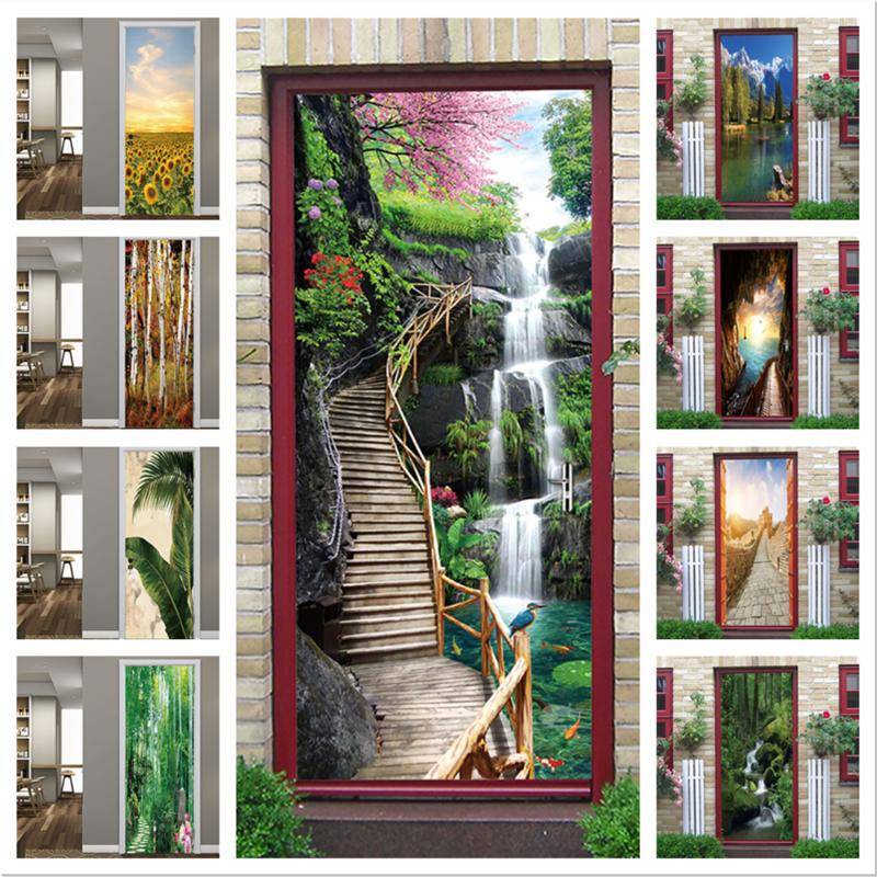 Vinyl Self-adhesive Door Sticker Window Boys Girls Bedroom Living Room ...