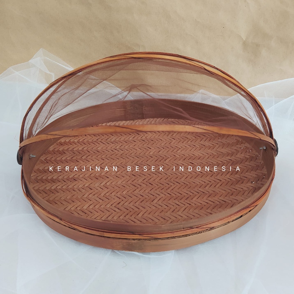 Flat OVAL SERVING HOOD M // Serving hood // Serving hood + Bamboo base ...