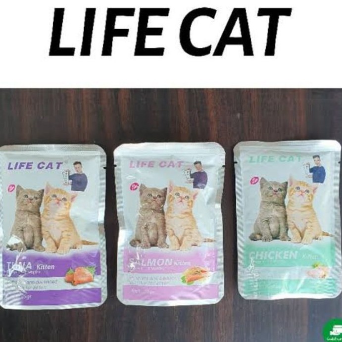 Life CAT POUCH KITTEN WET FOOD 85GR (TUNA/SALMON/CHICKEN) | Shopee Malaysia