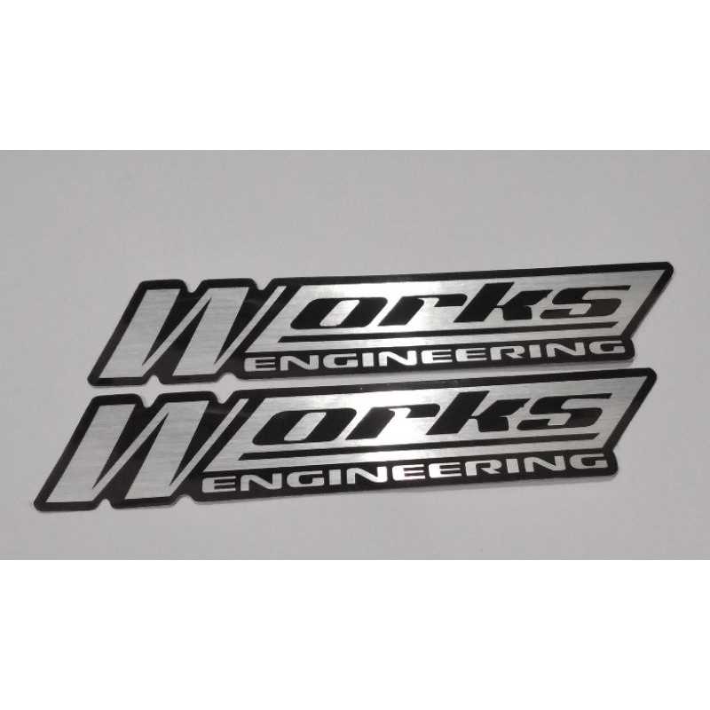 WORKS ENGINEERING STICKER.Logo Sticker Decal (1Pcs) | Shopee Malaysia