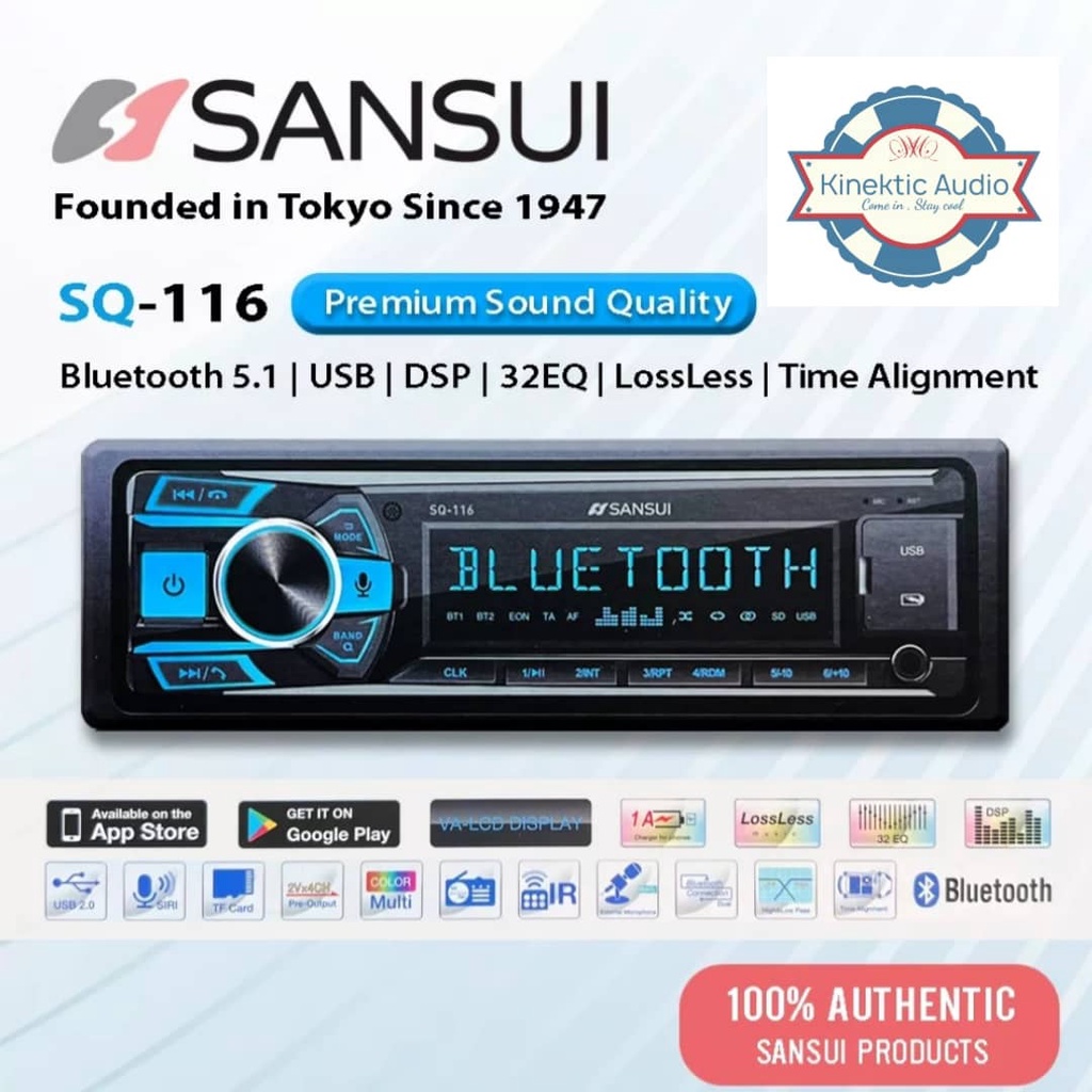 Sansui SQ-116/Nakamichi NQ711B - Bluetooth 5.1 DSP USB Aux-in Lossless ...