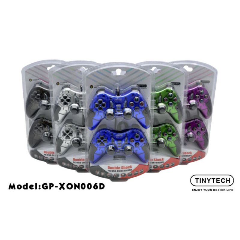 GP-XON006D Double Shock Pc Twin USB Gamepad Controller Vibration Model ...
