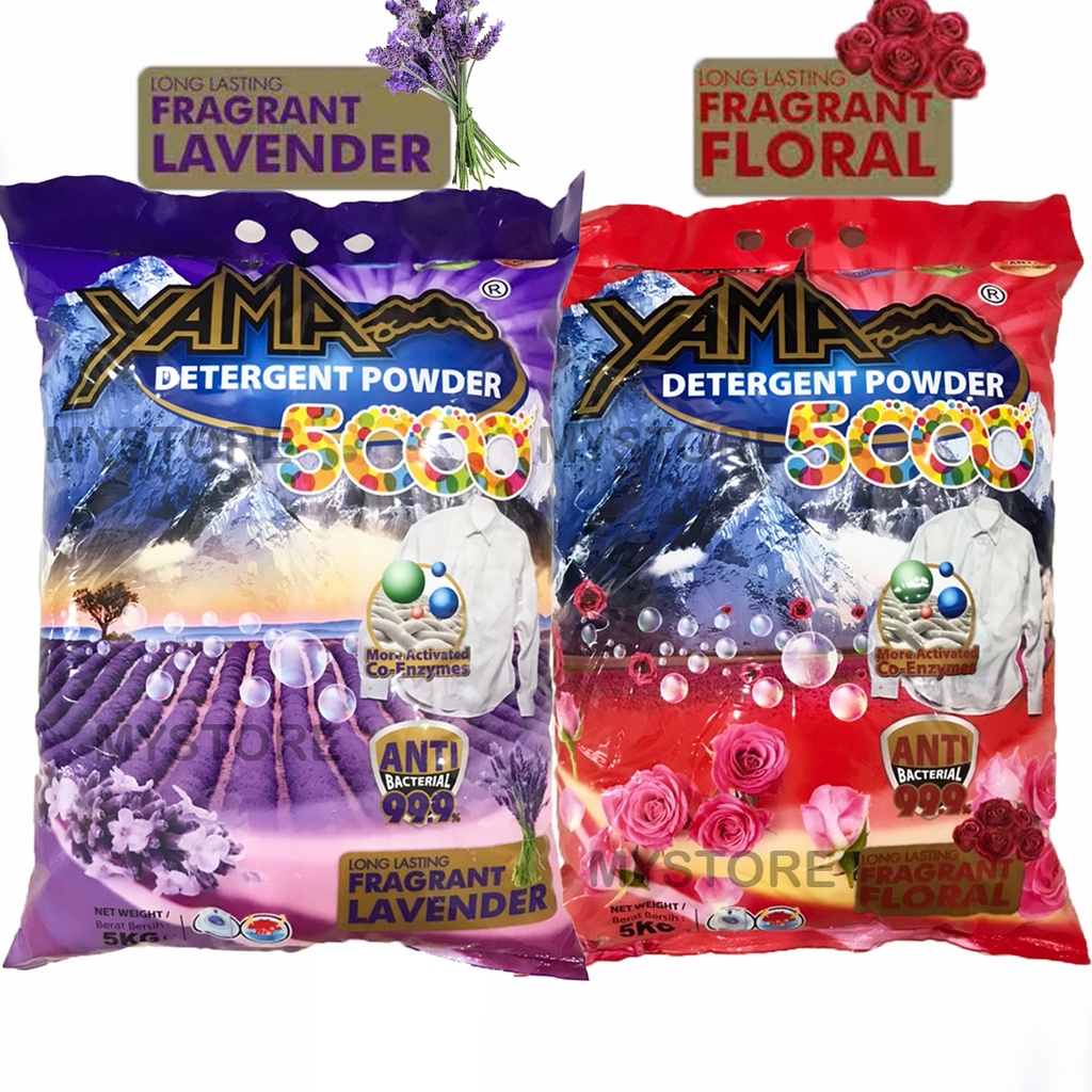 5KG Yama Detergent Powder 99.9% Anti Bacterial Long Lasting Fragrant ...