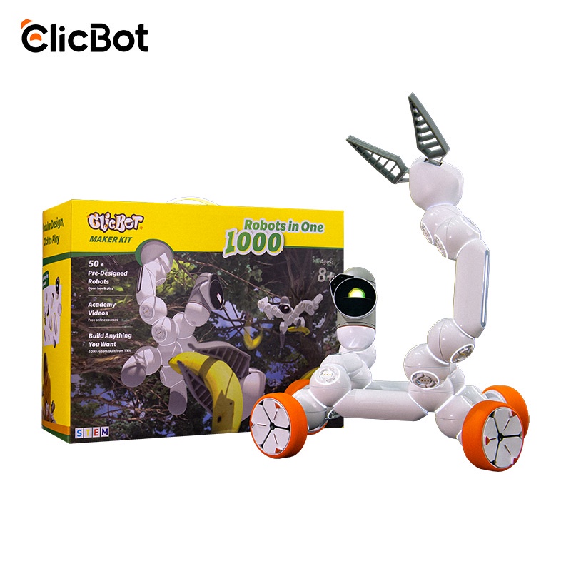 ClicBot Coding Robot Kits, STEM Educational Toy, DIY Blocks Programmable APP Remote Control ...