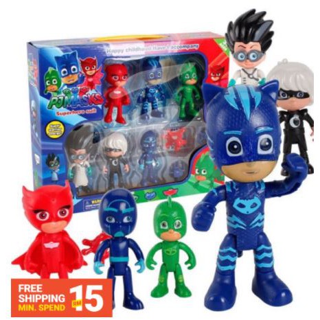 PJ Masks Catboy Owlette Gekko Figures Set | Shopee Malaysia