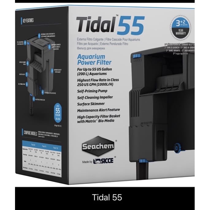 BEST IN THE MARKET - SEACHEM Tidal Power Filter w/ surface skimmer ...