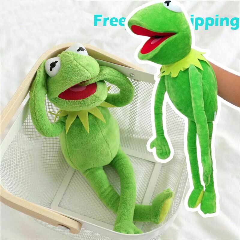 60cm Big Full Body Kermit the Frog Hand Puppet Soft Plush Toy Kids Doll ...