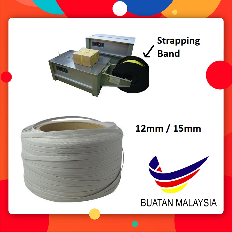 PP PVC Strapping Band 12mm 15mm Semi Auto with Core Packing Belt ...
