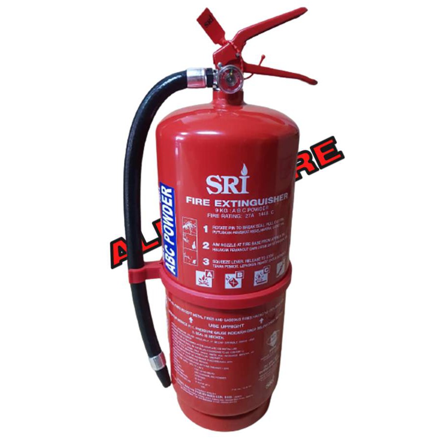 FIRE EXTINGUISHER - SRI 9KG ABC DRY POWDER WITH SIRIM & BOMBA APPROVED ...