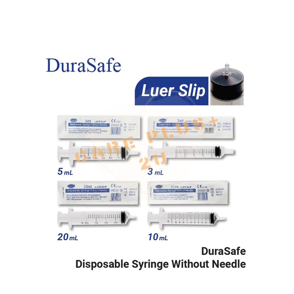 Durasafe (Luer Slip) Disposable Syringe [ 3ml / 5ml / 10ml / 20ml ] (1box) | Shopee Malaysia