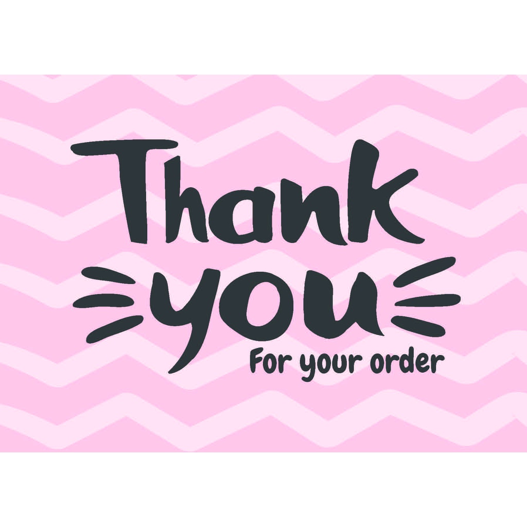 THANK YOU CARD | TERIMA KASIH KAD ( FOR YOUR ORDER ) | Shopee Malaysia