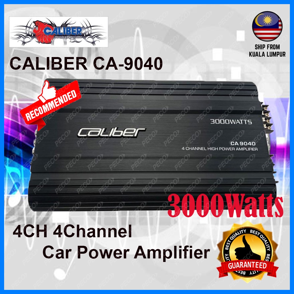 CALIBER 3000Watts 4CH 4Channel Car Power Amplifier (CA-9040) | Shopee ...