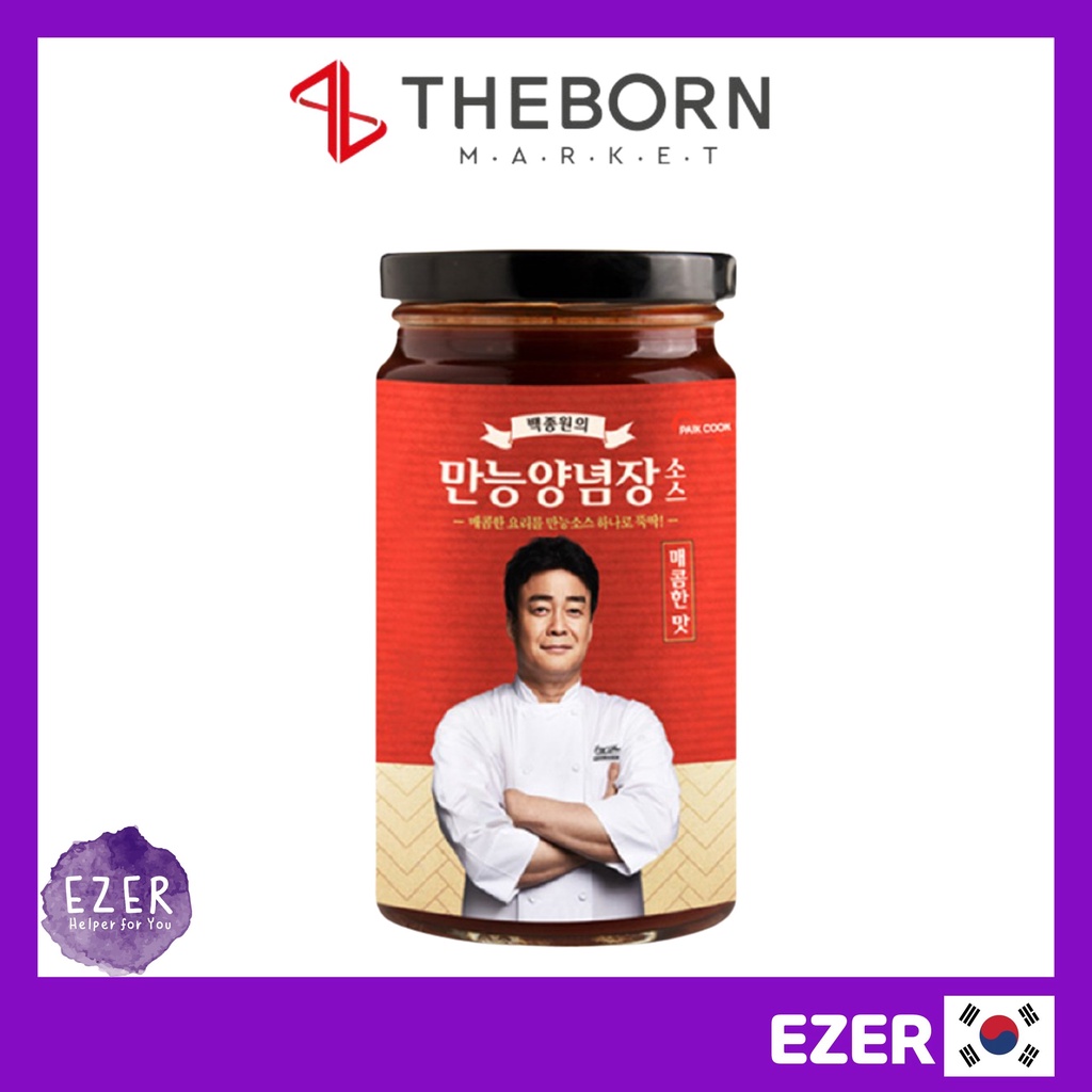 [PAIK COOK] Paik Jong Won's all-round Sauce 370g 500g / Korean Sambal ...