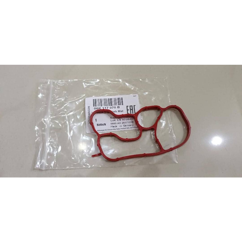 06K117070B OIL COOLER GASKET VW GOLF 2.0 GTI PASSAT B8 AUDI A4 B9 A5 ...