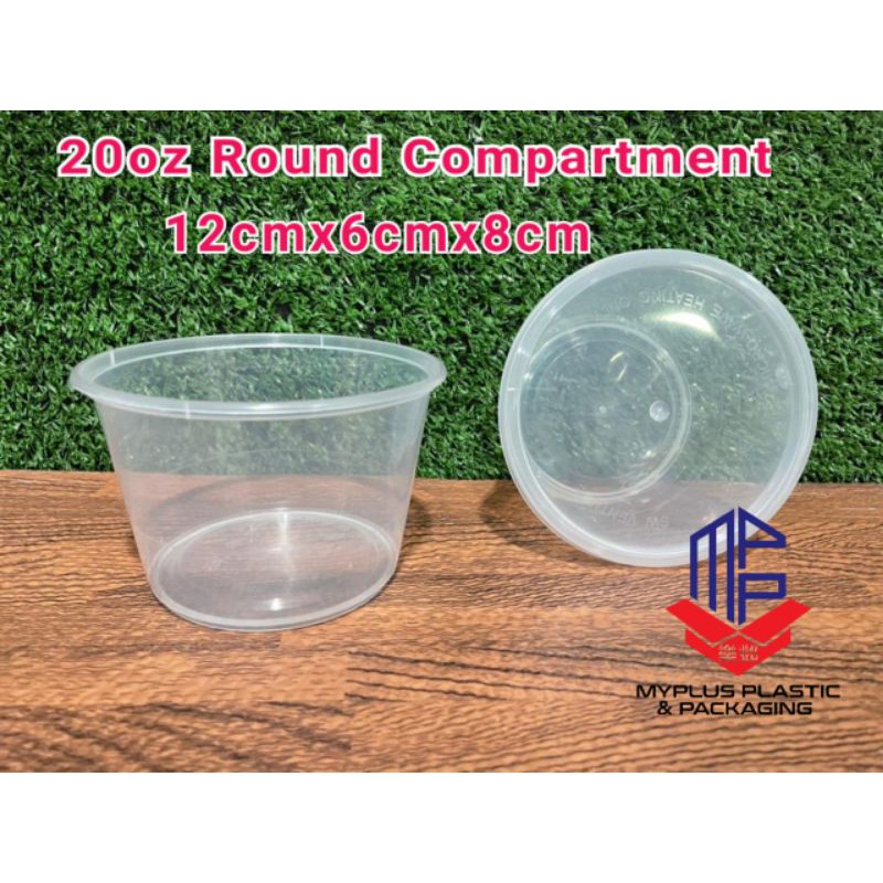 20oz PP Round Container Small Container 20oz Disposable Plastic Food ...