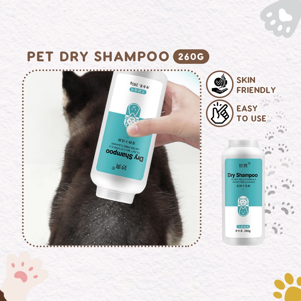 Pet Dry Shampoo Cleaning Powder Cat Dog Bathing Washing Shampoo ...