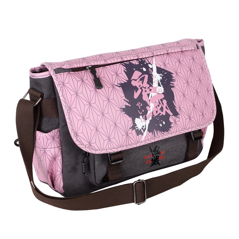 Student Bag Anime Attack On Titan Demon Slayer One Piece Messenger Bag ...