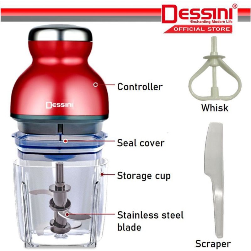 CHOPPER DESSINI (food chopper +mixer) | Shopee Malaysia