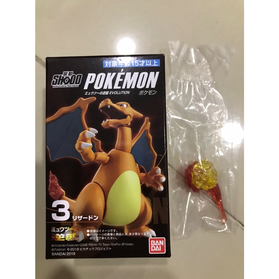 Bandai Shodo Pokemon Mewtwo Strike Back Evolution: Mewtwo Mew Charizard ...