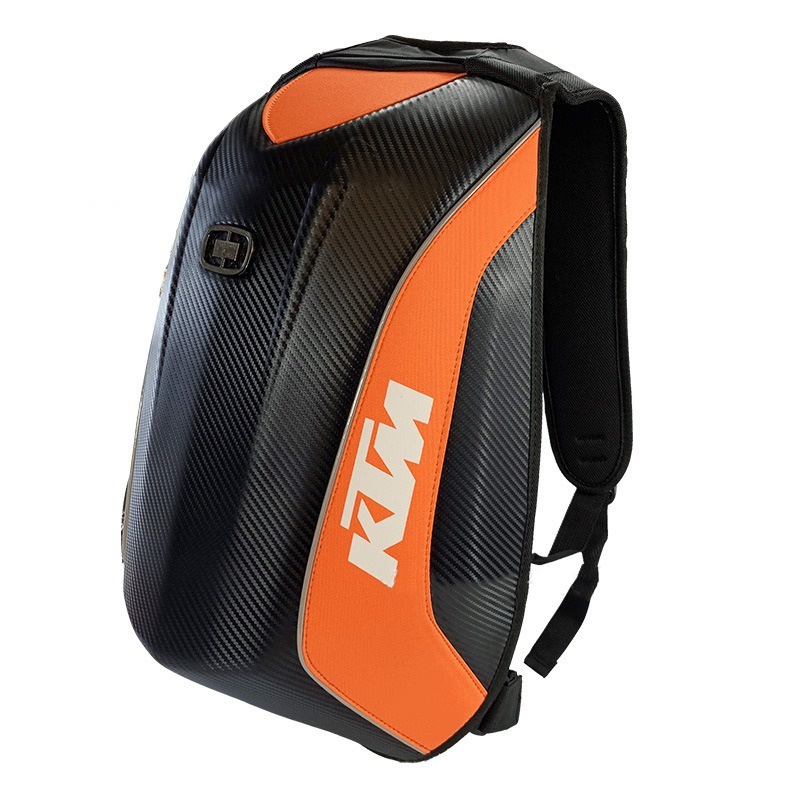 D-Mach Motorcycle Riding Laptop Backpack Carbon Hard Shell Helmet ...