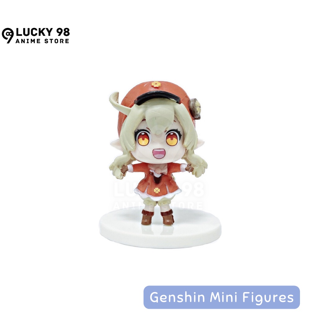 Genshin Impact Figure Mini Collection Hutao Venti Amber Paimon Lumine ...