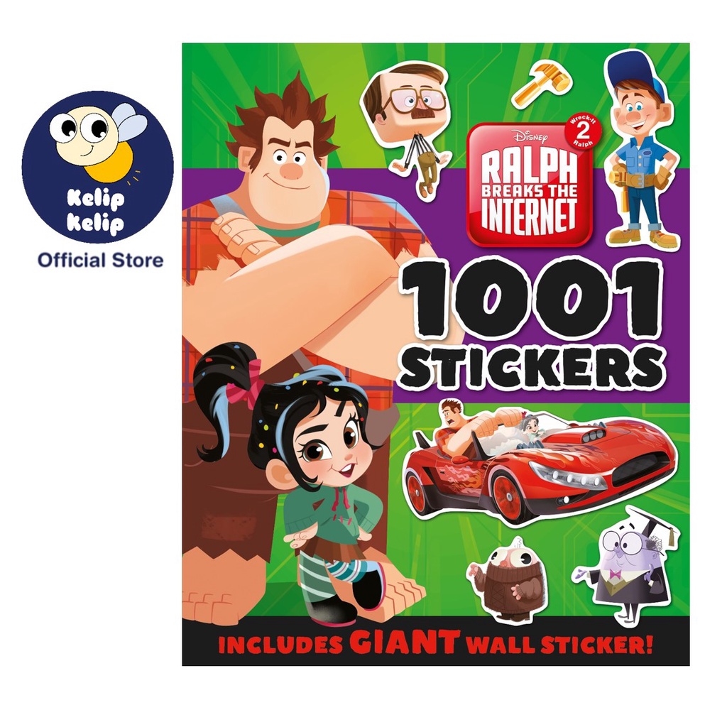 Disney Wreck It Ralph 2 1001 Stickers Book for Kids With Fun ...