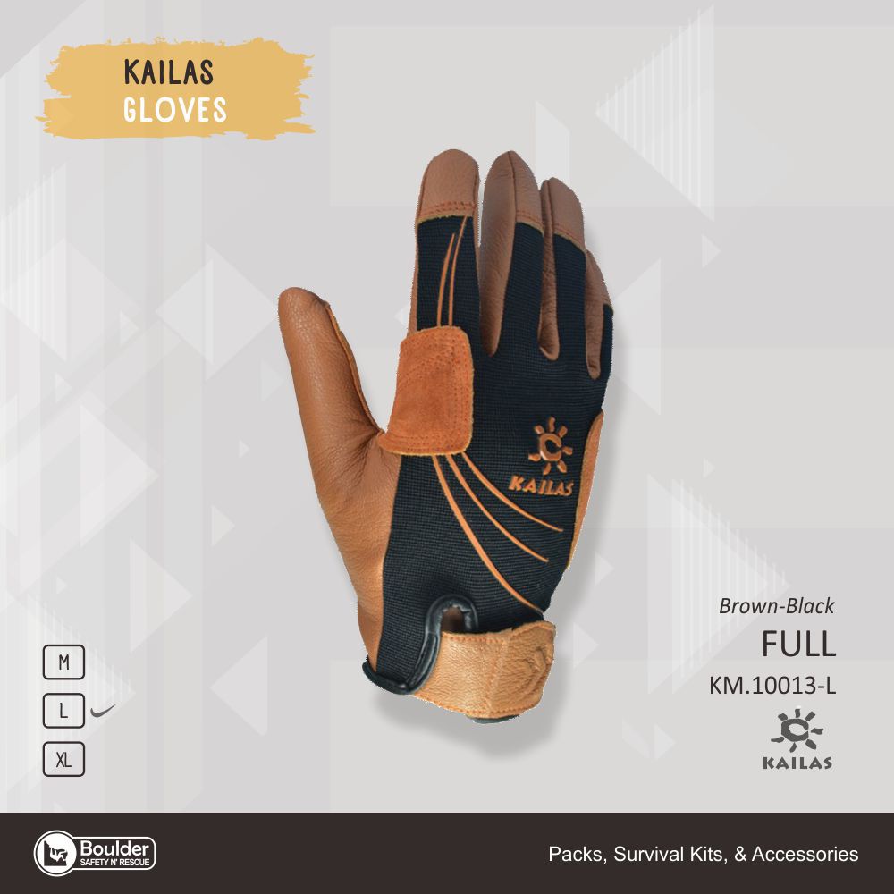 Kailas SAFETY FULL BROWN BLACK GLOVES SAFETY GLOVES | Shopee Malaysia