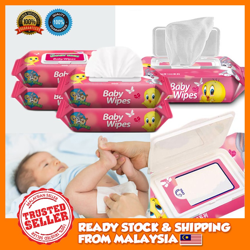 BABY WIPES 60 sheets BABY WET WIPES WET WIPES FOR BABY HAND AND MOUTH 🔥 ...
