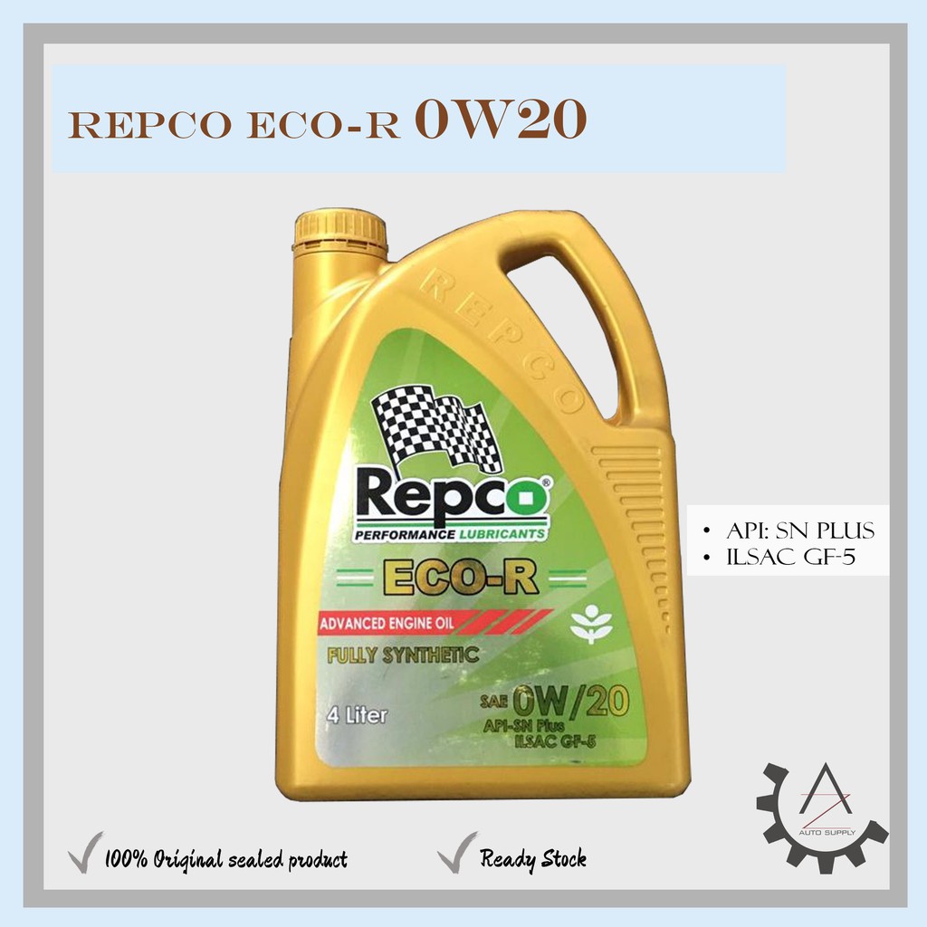 REPCO ECO-R 0W20 API-SN Plus Fully Synthetic 4L | Shopee Malaysia
