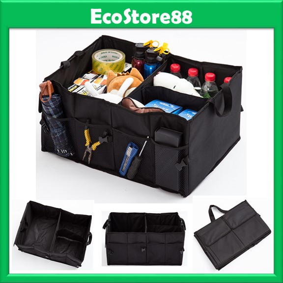 Multifunction Foldable Car Boot Trunk Storage Organizer Backup Bag ...