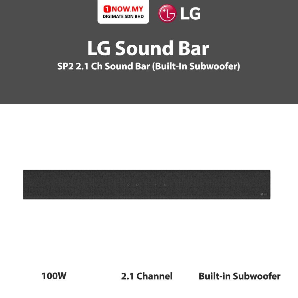 LG SP2 2.1 Ch Sound Bar (Built-In Subwoofer) | Shopee Malaysia