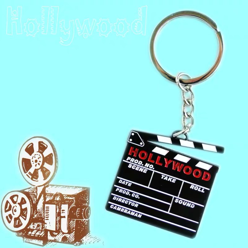 Funny Metal Hollywood Movie Slate Clapboard Keychains Film Slate ...