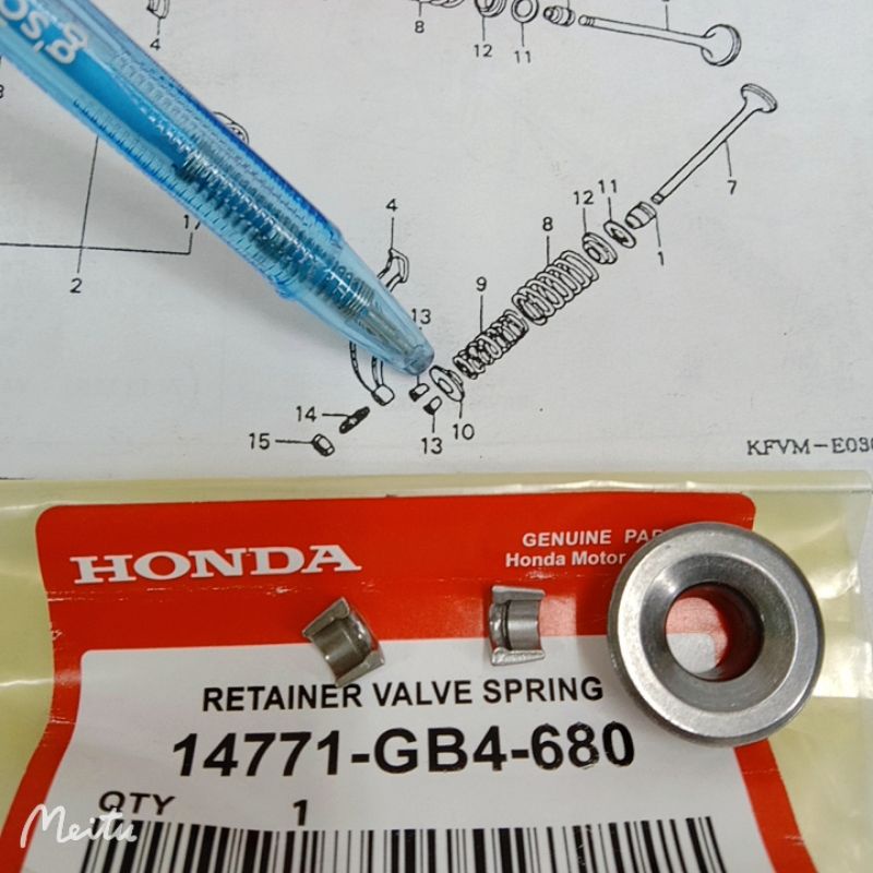 HONDA EX5 RS150 VALVE SPRING RETAINER + VALVE KEY TUDUNG VALVE KEY ...
