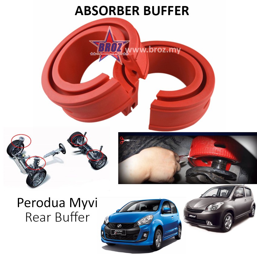 Perodua Myvi OEM Rear D-Type Car Shock Absorber Buffer /Spring Bumper ...
