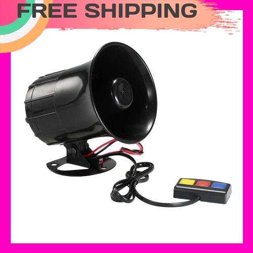 DC 12V 3 Tone Sounds Loud Speaker Security Warning Siren Horn (Standard ...