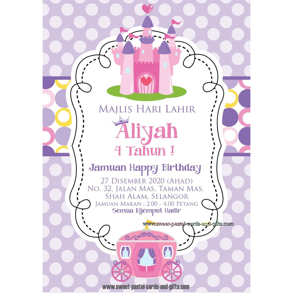[TQ STICKER IKUT DESIGN KAD BIRTHDAY GIRL] STICKER DOORGIFT BIRTHDAY ...