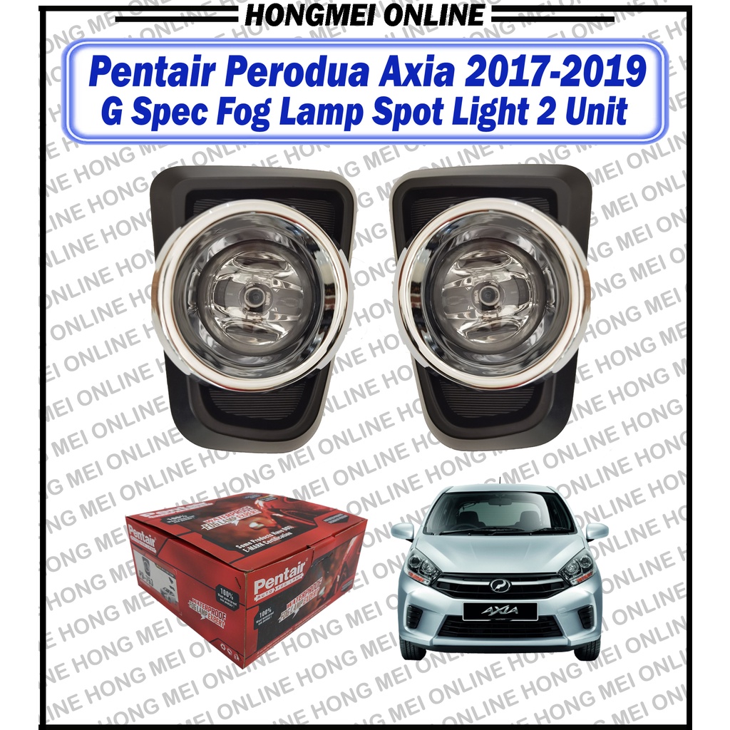 Pentair Perodua Axia 2017-2019 G Spec/ Axia Rahmah 2023 Fog Lamp Spot ...