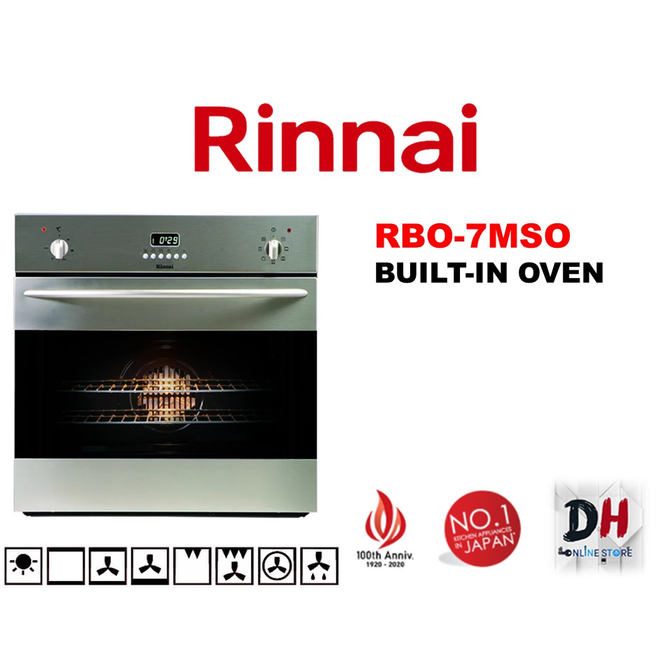 RINNAI RBO-7MSO 8 FUNCTION BUILT-IN OVEN | Shopee Malaysia