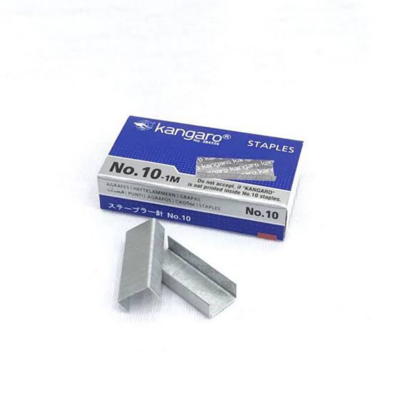 Contents Of/Fill STAPLES/Fill STAPLER Snap KANGORO no.10 PER Small BOX ...