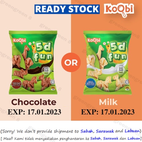 KOOBI 5D Fun Biscuit Titbits Snacks 100gm [HALAL] | Shopee Malaysia