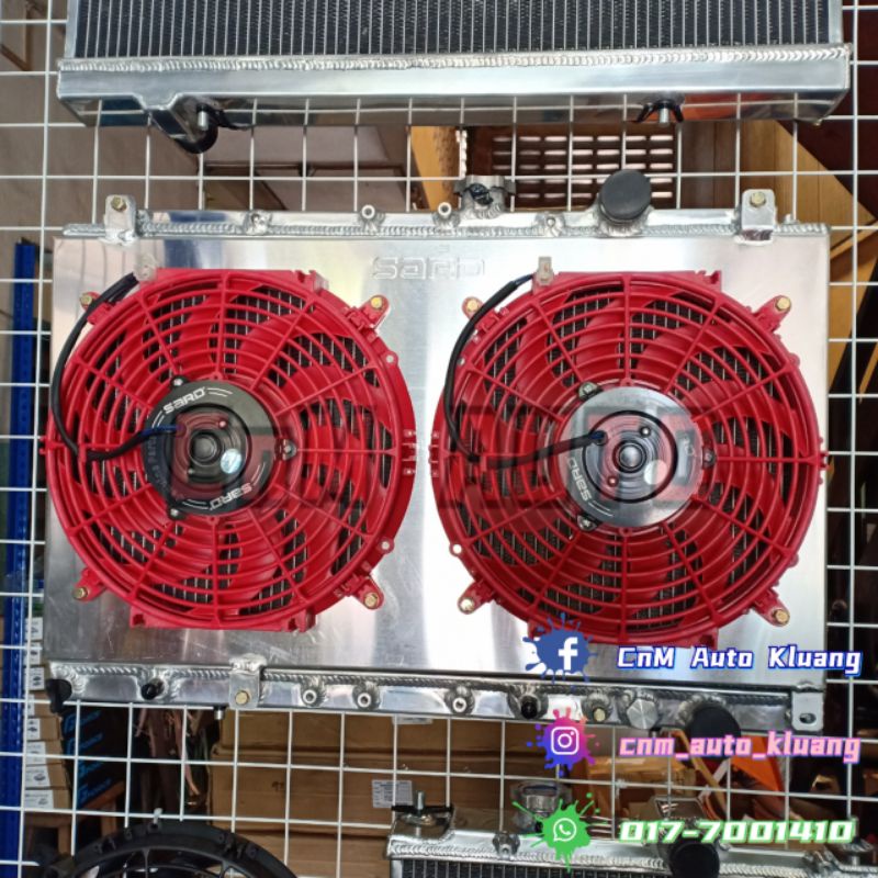 SARD Racing Aluminium Radiator Slim Fan Shroud Frame Cover CamPro ...