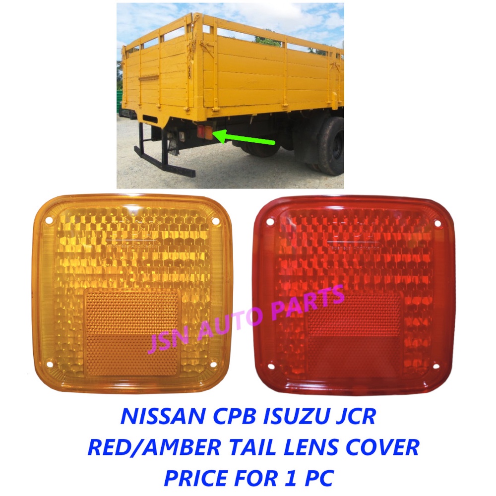J101S01 NISSAN CPB ISUZU JCR TAIL LENS/ TAIL LAMP COVER (RED)/(YELLOW ...