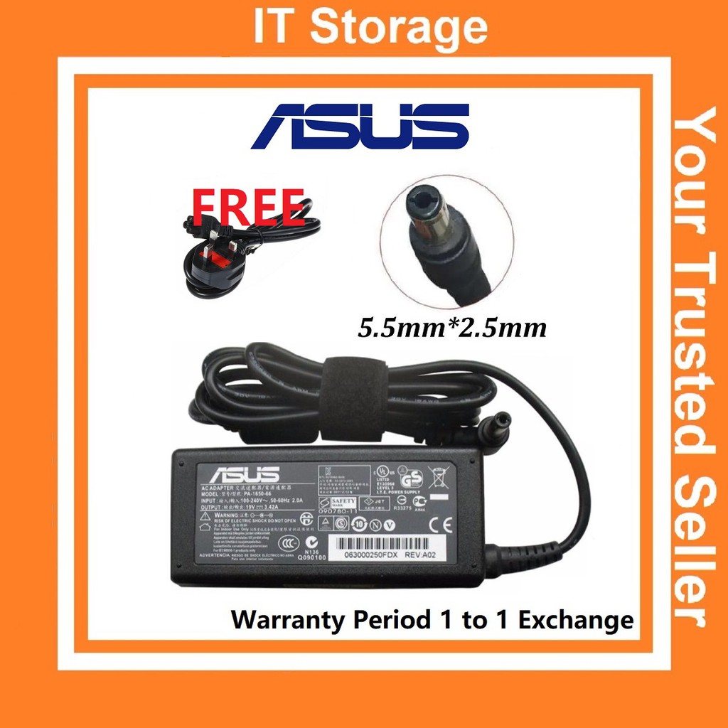 Premium Power Adapter / Pengecas Laptop/Notebook ASUS 19V 3.42A ( 65W ...