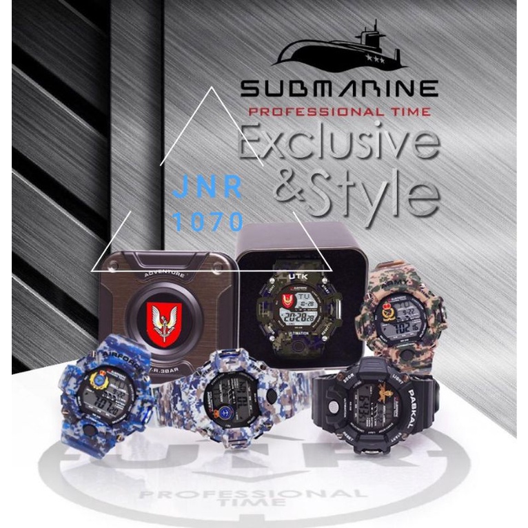 [𝗟𝗶𝗺𝗶𝘁𝗲𝗱 𝗘𝗱𝗶𝘁𝗶𝗼𝗻] Jam Tangan Tentera Loreng (darat/laut/udara/paskal ...