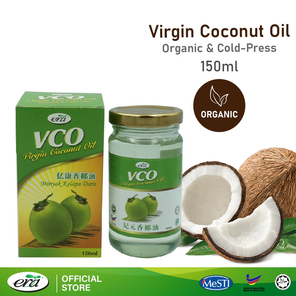 VCO Virgin Coconut Oil 150ml Organic Cold Pressed Food Graded 天然冷榨椰油 ...