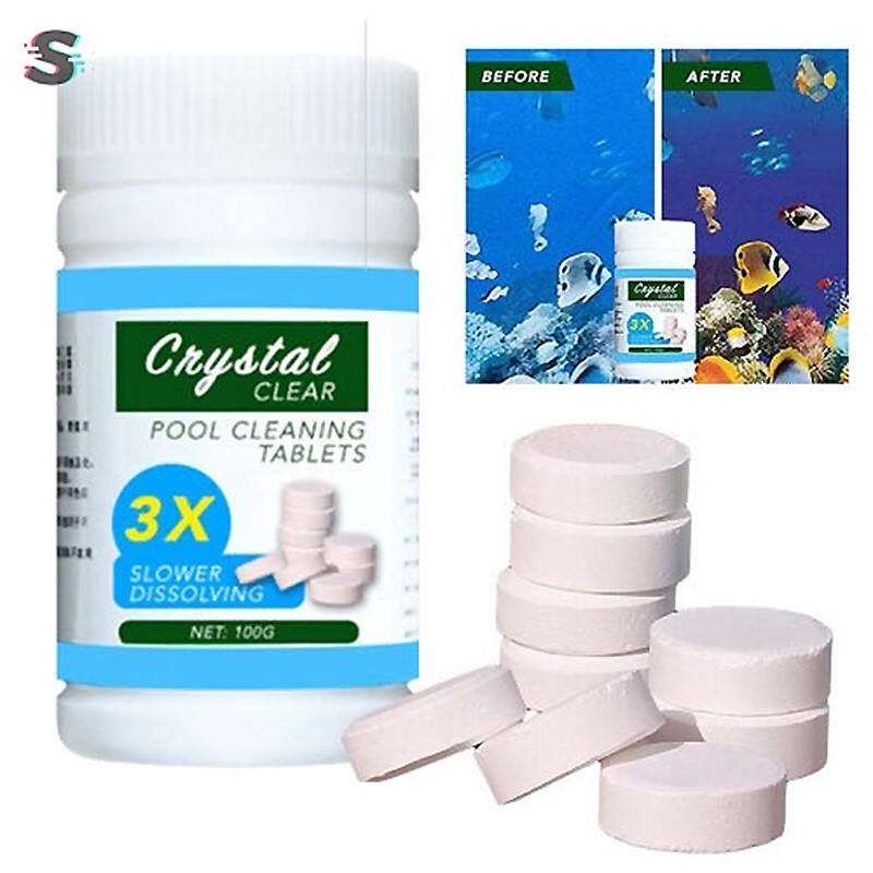 Swimming Pool Cleaning Pool Care 100g(100 Tablets) / Pool Disinfection ...